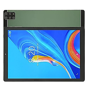 FOLOSAFENAR 2 in 1 Tablet, MT6735 Deca Core 10.1 Inch Tablet 5G WiFi 256GB Expandable with Earphones Keyboard for Work for Android 12 (US Plug)
