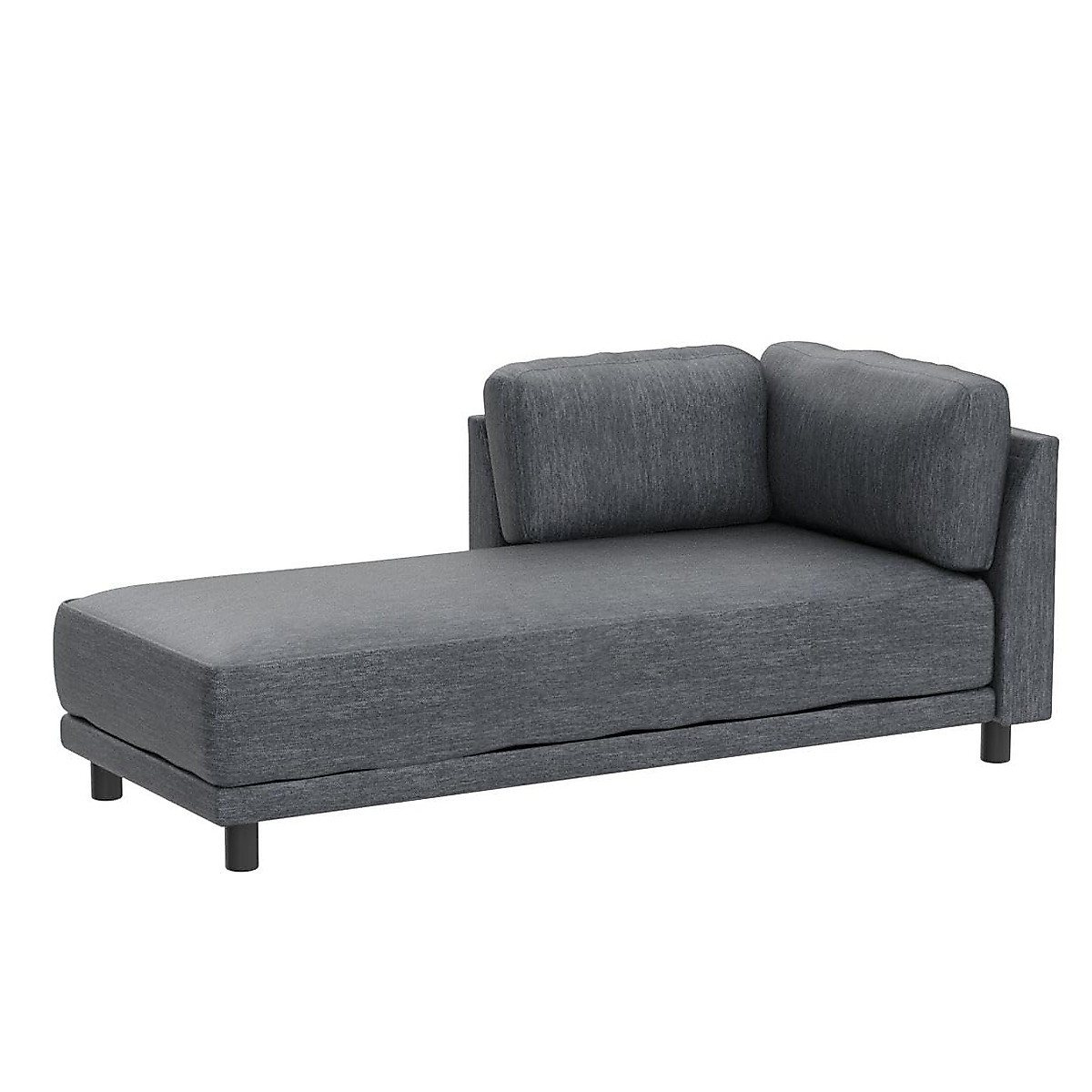 Christopher Knight Home Hyland Chaise Lounge, Charcoal + Black