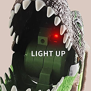 DINOBROS Dinosaur Chomper Toys for Kids with 3 Roar Sounds and Light Jurassic Dinosaurs Grabber Claw T-Rex Reacher Robot Hand Pincher Dino Snapper