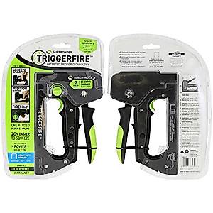 Surebonder TRIGGERFIRE Staple Gun - Tool Only (5625), Black, Green