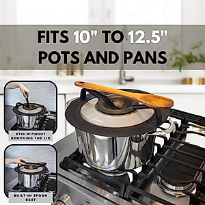 Chef's Planet 659 Universal stir-through lid, Black