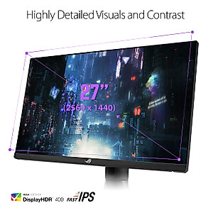 ASUS ROG Strix 27 inches 2K HDR Gaming Monitor (XG27AQM) - WQHD (2560 x 1440), Fast IPS, 270Hz (Renewed)