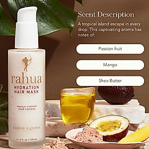 Rahua Hydration Hair Mask, 4 Fl Oz, Ultra-Hydrating Deep Conditioning Hair Care for Dry Damaged Hair with Nourishing Natural, Plant-Based Derived Ingredients, Organic Oils & Moisturizing Shea Butter