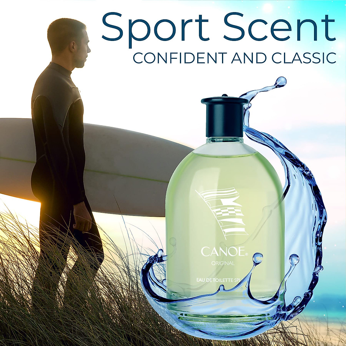 CANOE by DANA Eau De Toilette for Men, Sport Scent