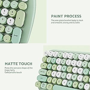 125 Keyboard,Bluetooth 5.1 Laptop Keyboard,Multi‑Device Compact Keyboard,Ergonomic Computer Quiet Keyboard,Keyboard for Laptop Mobile Phone Tablet,for