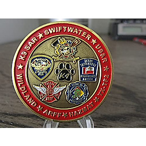 Dallas Fire Department Special Operations k9 Hazmat Swiftwater WildlandChallenge Coin