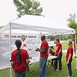 MASTERCANOPY Heavy Duty Pop-up Canopy Tent with Sidewalls (10x15,White)