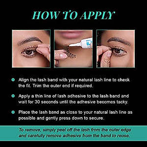 Ardell Natural False Eyelashes Multipack 110 Black - Comfortable Strip Lashes for Everyday Wear, 4 Pairs x 1 Pack