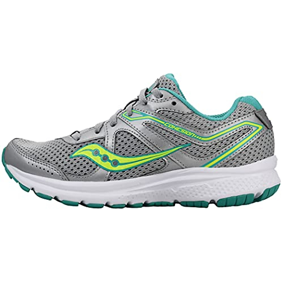 Saucony Women's Cohesion 10 Running Shoe, Grey/Tea/Ct, 8.5 M US