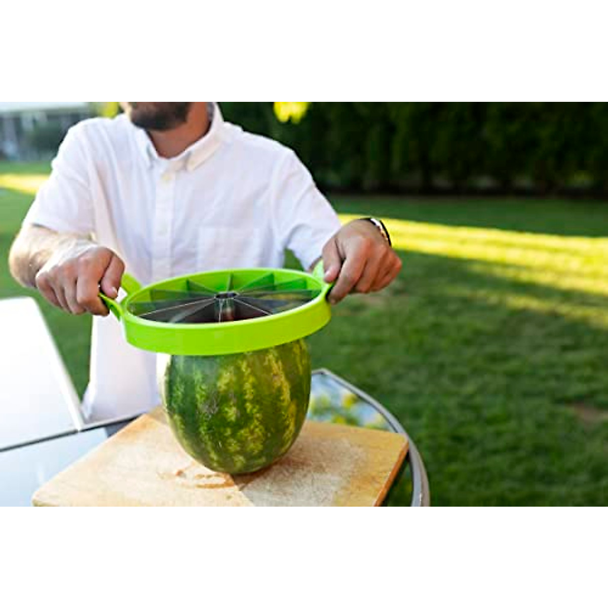 KOLORAE EXTRA LARGE WATERMELON SLICER WITH HANDLES