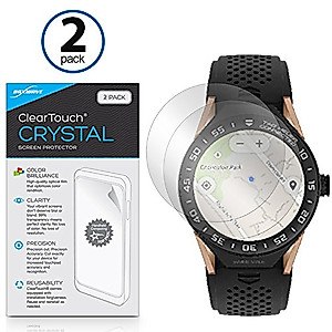 BoxWave Screen Protector Compatible with Tag Heuer Connected Modular 45 - ClearTouch Crystal (2-Pack), HD Film Skin - Shields from Scratches for Tag Heuer Connected Modular 45