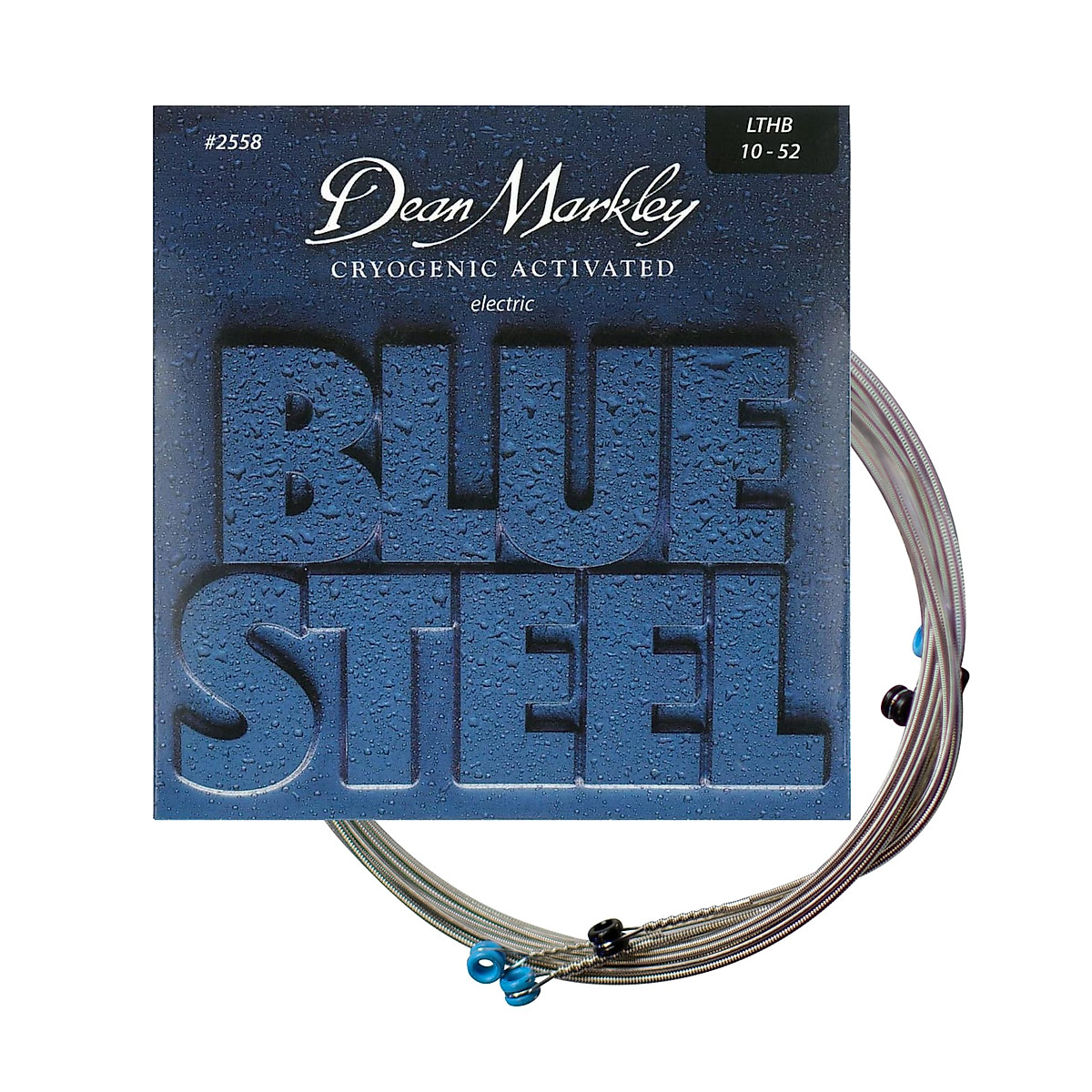 DEAN MARKLEY 2558 Blue Steel Electric Guitar Strings. 6 piece Electric Guitar String Set. Cryogenically Treated for Longer Life, Enhanced Performance, and Superior Sound. Made in USA. Gauges 10-52