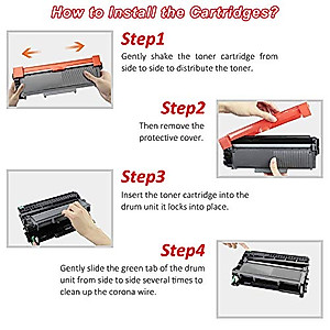 Sotek Compatible Toner Cartridges for TN630 TN-630 TN660 TN-660, Work with MFC-L2740DW DCP-L2520DW DCP-L2540DW MFC-L2700DW MFC-L2720DW HL-L2300D HL-L2320D HL-L2360DW HL-L2380DW HL-L2340DW (2 Pack)