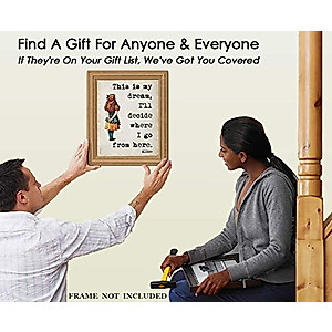 Inspirational Motivational Affirmation Wall Art Decor Positive Quotes Poster"This Is My Dream" Alice In Wonderland Poster For Office, Classroom, Livingroom & Bedroom, Unframed Posters 8x10"