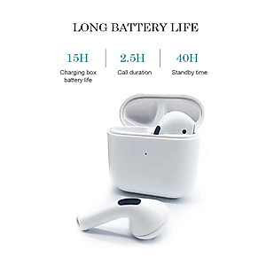 Bluetooth Wireless Earphones Mini Pro 5 with Noise Canceling. Wireless Earbuds with Touch Controlled, Wireless Headphone with Charging Case Mini Pro 5. 2.5HR (Shelf Stock Number) #5