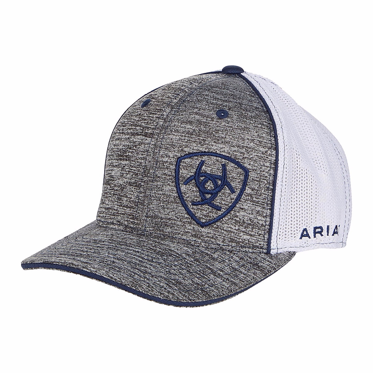 ARIAT Accessories Mens FF110 Offset Shield Cap Heather/Navy (1504903)