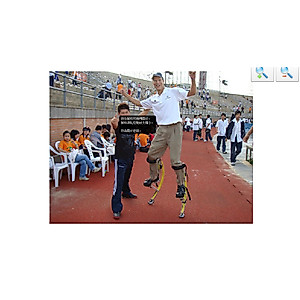 Skyrunner Adult Kangaroo Shoes Men Jumping Stilts Men Women Fitness Exercise (110~150 Ibs/50~70kg) Bouncing Shoes (Black)