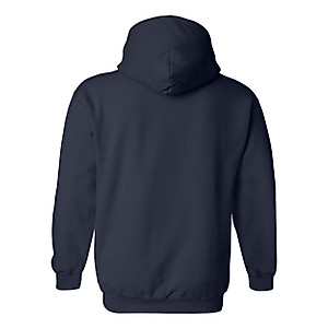 Gildan Blank Hoodie - Hooded Sweatshirt - Unisex Style 18500 Adult Pullover Navy