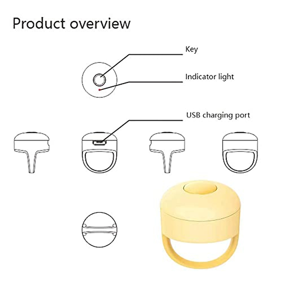 Bluetooth Control Ring for Tiktok,Cell Phone Remote Control Ring,Page Turner Remote Camera Shutter Selfie Fingertip Video Controller for Cell Phone