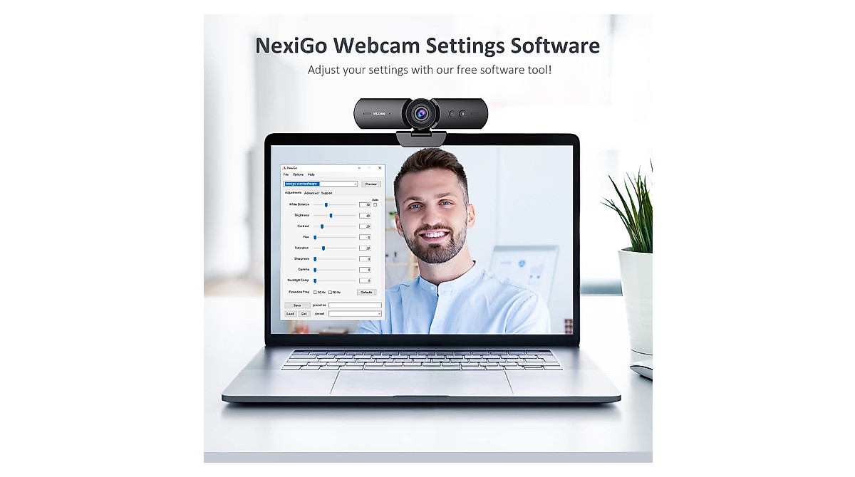 NexiGo HelloCam 1080P Webcam with Privacy & Facial Recognition