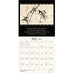 Zen Mind 2021 Wall Calendar: Zenga Paintings from the Gitter-Yelen Collection