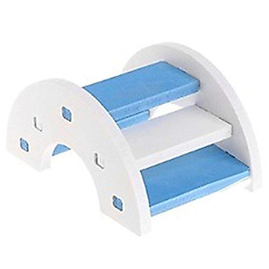 BESUFY Hamster Hedgehog Rainbow Arch Bridge Small Animal Play Ladder Climb Kit Pink