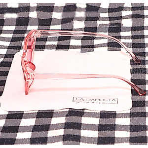 LA GAMBETA FASHION 8 Pack Wholesale Neon Colors Cateye Pink Sunglasses Unisex 80's Party Favors Eyewear Multiple Choice(Pink)