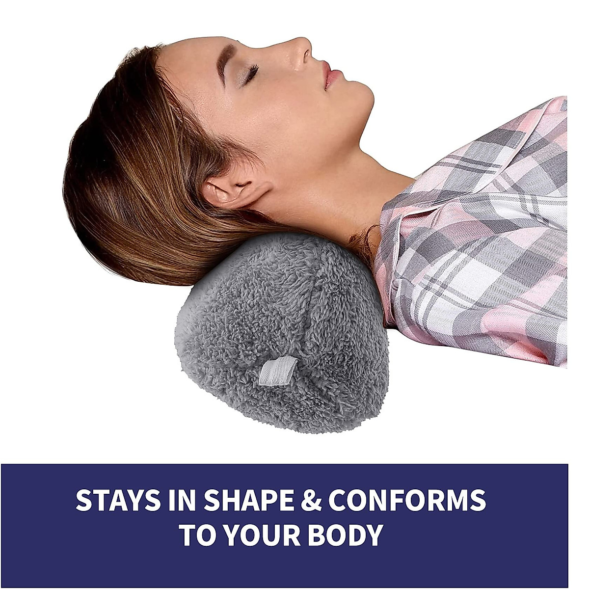 VCOMSOFT Grey Recliner Headrest Pillow, Head Pillow for Recliner Chair, Head Pillow for Sofa, Recliner Neck Pillows, Recliner Neck Pillow, Bone Neck Pillow, Couch Neck Pillow