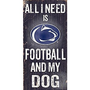 Fan Creations State Sign Penn University Football and My Dog, Multicolored