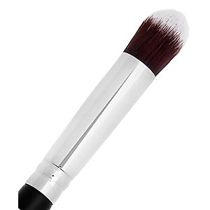 Small Concealer Brush Under Eye – Mini Tapered Kabuki Makeup Brush for Blending, Setting, Contour Eyeshadow, Powder, Cream Make Up, Vegan Synthetic