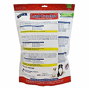 PCI Pet Center Inc. Lamb Crunchys Raw Dehydrated Lamb Lungs Dog Treats, 16 Ounce Pack, LAM-016MC