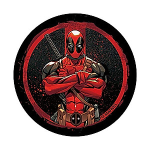 Marvel Deadpool Wade Wilson Icon PopSockets PopGrip: Swappable Grip for Phones & Tablets