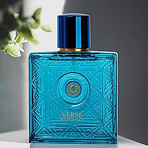 NovoGlow Verse Adonis for Men - 3.4 Fl. Oz. 100ml Men's Perfume Carrying Pouch - Refreshing Combination of Woody Floral & Fruity Scents - Masculine Scent Lasts All Day A Gift for Any Occasion