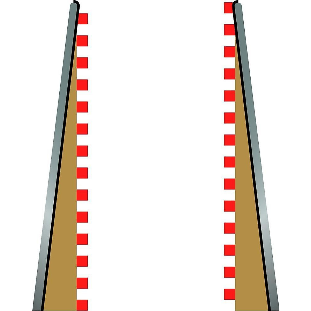 Scalextric C8233 Borders Tan Lead In/Lead Out 13.75 inches
