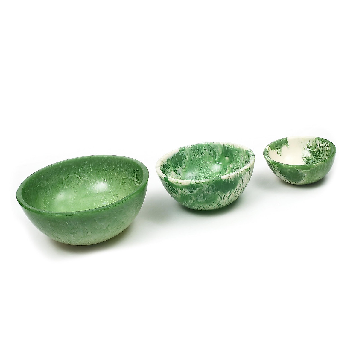 Alpha Living Home Handmade Countertop Fruit Basket, Resin Bowls for Kitchen, Restaurant, Dining Room, Decorative Table Centerpiece for Bread, Snack, Household Item Storage - Pack of 3