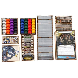 The Broken Token Board Game Organizer - Cosmic Encounter Compatible Collector's Edition Game Crate & Storage Box with Multiple Trays