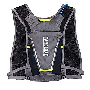 CamelBak Circuit Run Vest with 50oz Hydration Bladder, Graphite/Sulphur Spring, One Size