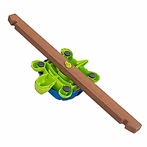 KidKraft Turtle Totter Wooden Adjustable Balance Beam for Toddlers with Squeaky Turtle and Wobble Board, Gift for Ages 2-5