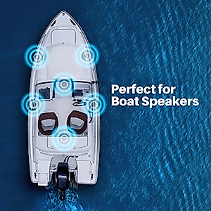 GearIT 16/2 Marine Wire (50 Feet) 16AWG Gauge - Tinned OFC Copper/Marine Grade Speaker Cable/Duplex / 2 Conductors - OFC Oxygen-Free Copper, White 50ft