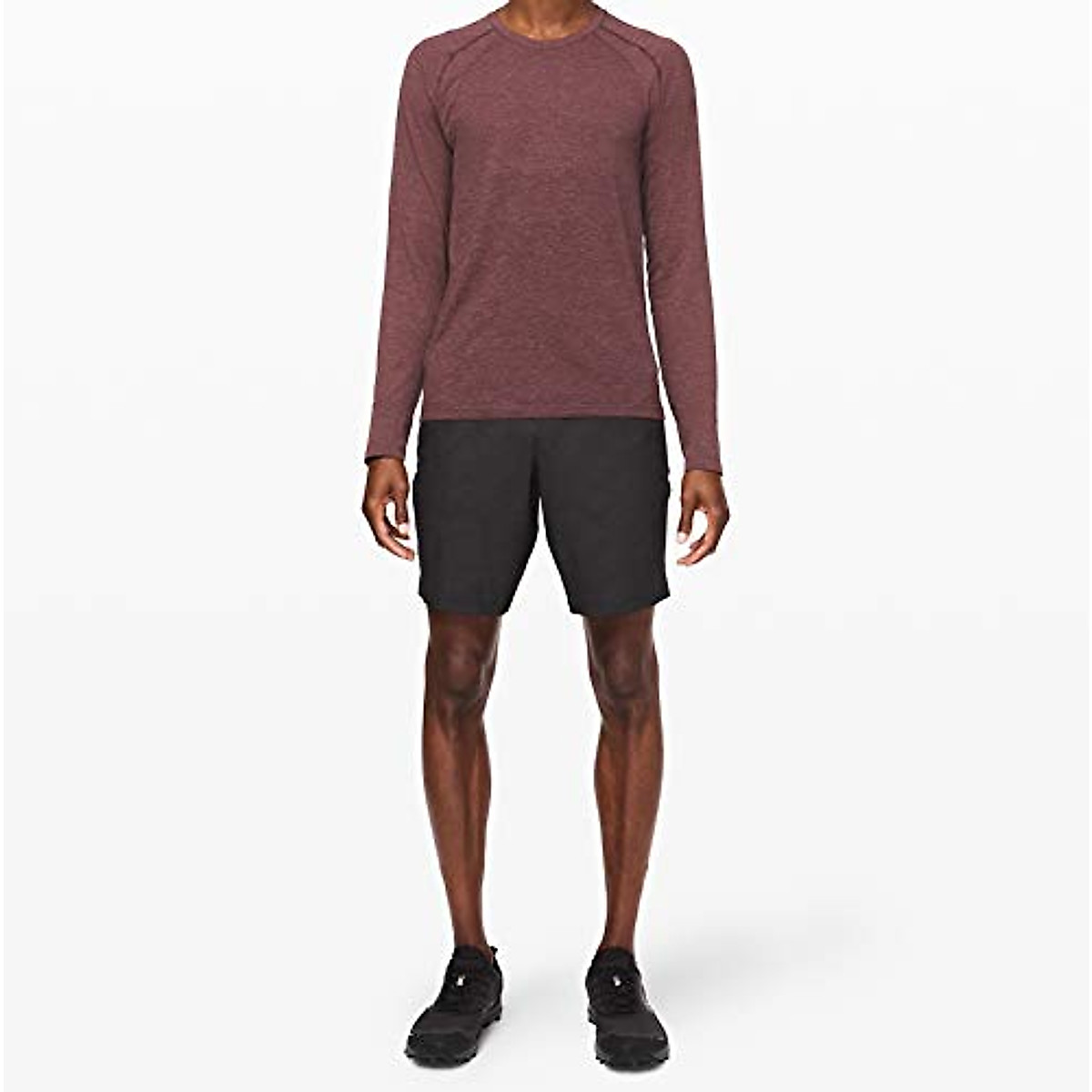 Lululemon Mens Metal Vent Tech Long Sleeve Shirt (Smoky Red/Red Dust, XXL)