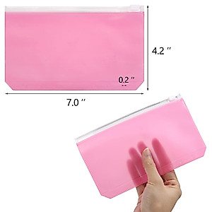24Pcs A6 Binder Pockets 6 Holes Zipper Binder Pouch for Cash,ID Card,Credit Card, 8 Colors