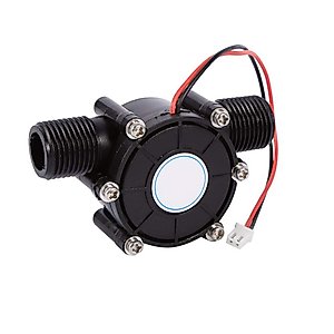 Micro Hydro Generator, Water Turbine Generator, Micro Hydroelectric Charging Tool, Micro-Hydro Water Flow Pump, Black, DC 80V