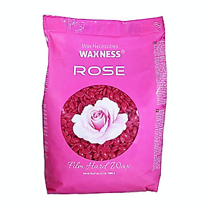 Wax Necessities Waxness Film Hard Wax Rose 2.2 Pound