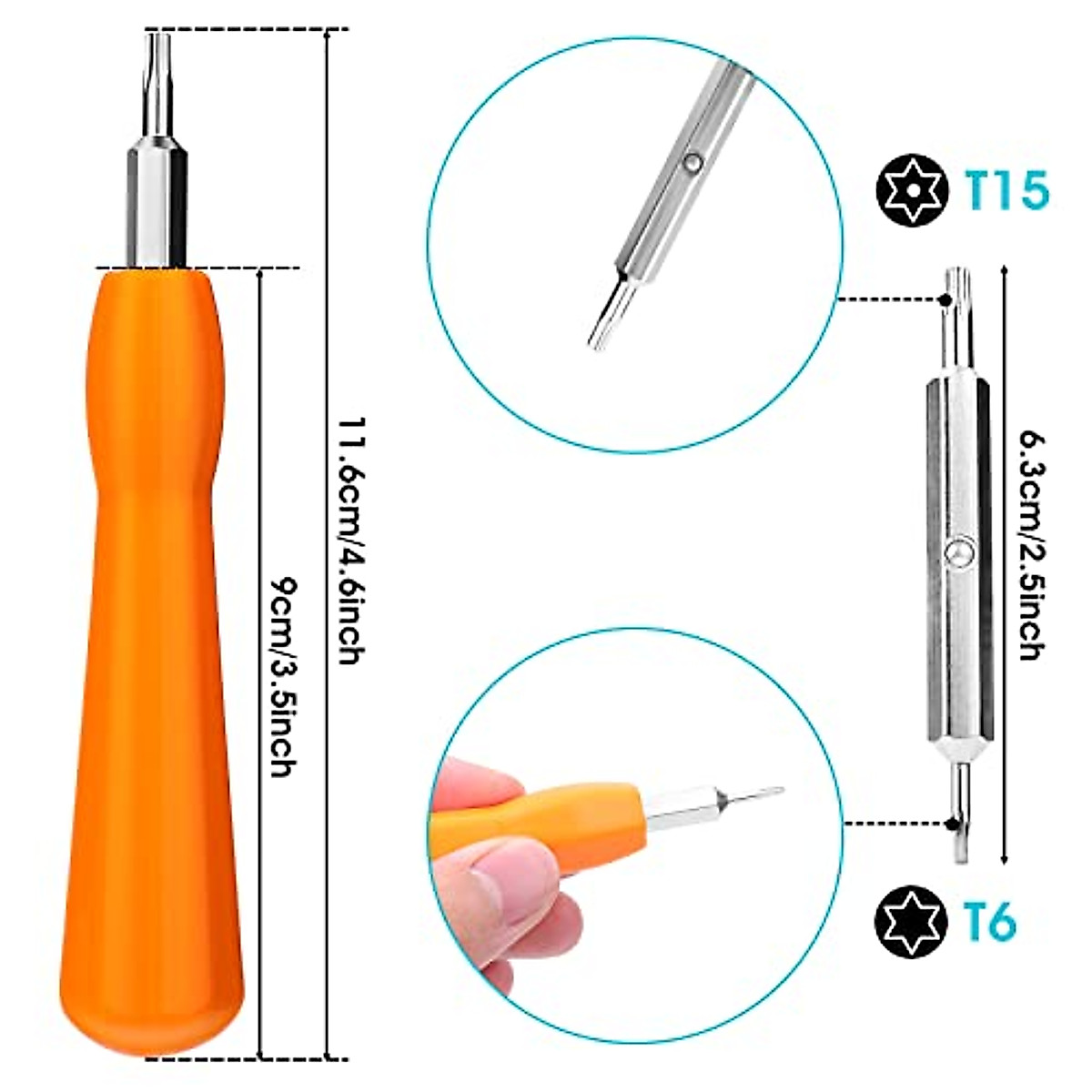 Doorbell Screwdriver Replacement,Double-ended Screwdriver for Doorbell Replacement Bit Fit for All Doorbells include Video Doorbell, Video Doorbell 2, Pro and Elite
