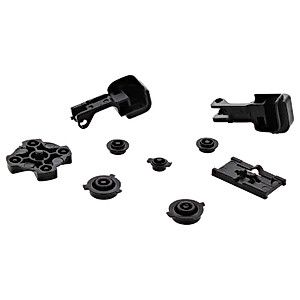 Black Plastic Full Button Set for GBA SP A B Select Start Power On Off L R Buttons D Pad