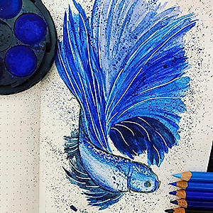 A5 bullet dotted journal dot grid notebook 180 pages 3 x page markers 120 GSM extra-thick paper stainless steel ruler page numbers pen holder in spine 4 dedicated index pages 8 perforated pages