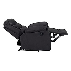 ICE ARMOR 996002BK Manual Overstuffed Cushions for Bedroom and Living Room Recliner Sofa Chair in Black Finish Black 36D x 36W x 40H in