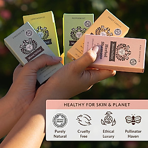 Moon Valley Organics HERBAL SHAMPOO BAR - PINK GERANIUM (2PACK)