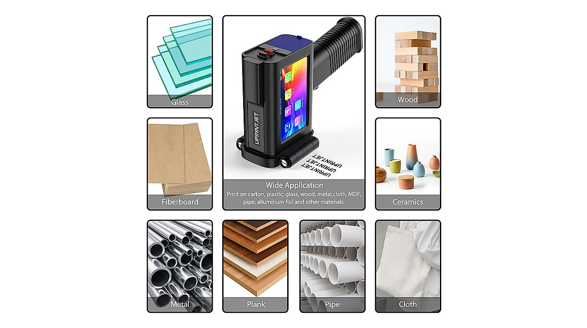 UPRINTJET Handheld Inkjet Printer BT-HH6105B2 | Versatile Industrial ...