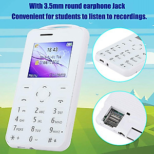 Unlocked Cell Phones, 1.77inch Multi-Languages Mini Card Mobile Phone Support Memory Card with Alarm Clock, Calculator, MP3 for Students.